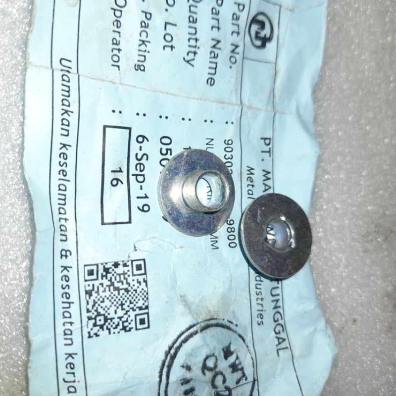 Jual ring bodi pnp ring tameng kenalpot ukuran m6 baut 10 ori | Shopee ...