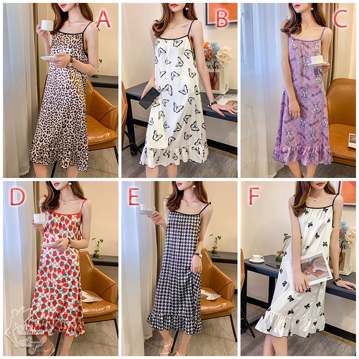 Jual Daster Baju Tidur Wanita Satin Sexy Sleepwear | Shopee Indonesia