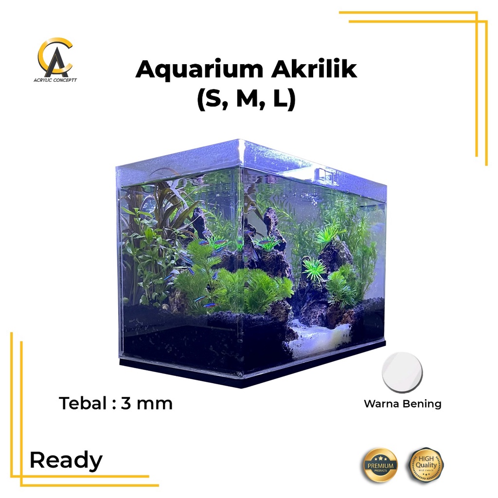 Jual Akuarium Aklirik Besar / Akuarium Akrilik / Akuarium Ikan Hias ...