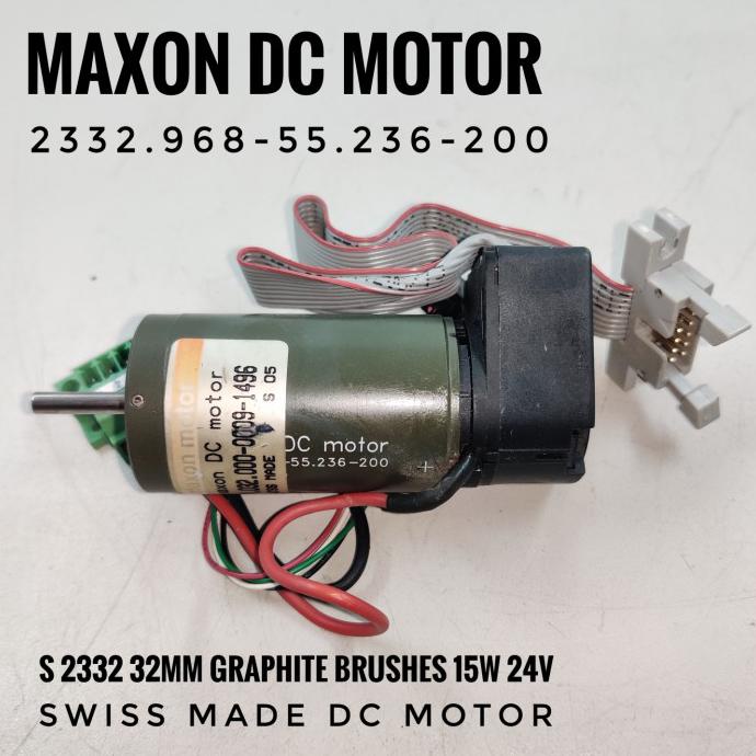 Jual Yang Dicari] Maxon 2332.968-55.236-200 Dc Motor 15W 24V S2332 32Mm ...