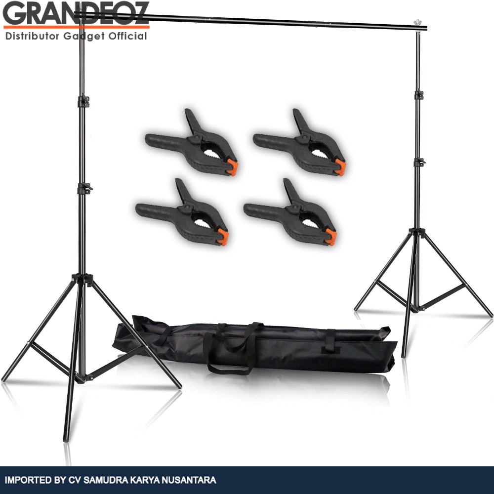 Jual Backdrop Stand 3 x 2 Meter + Klip Clamp Tiang Penyangga 3M Bracket ...