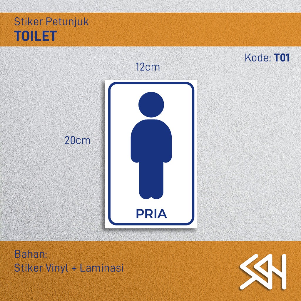 Jual Sticker | Stiker PENUNJUK TOILET - WC | Shopee Indonesia