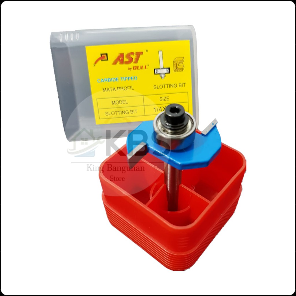 Jual Mata Profil Trimmer Slotting 6 mm AST 1/4" Mata Router Profil ...