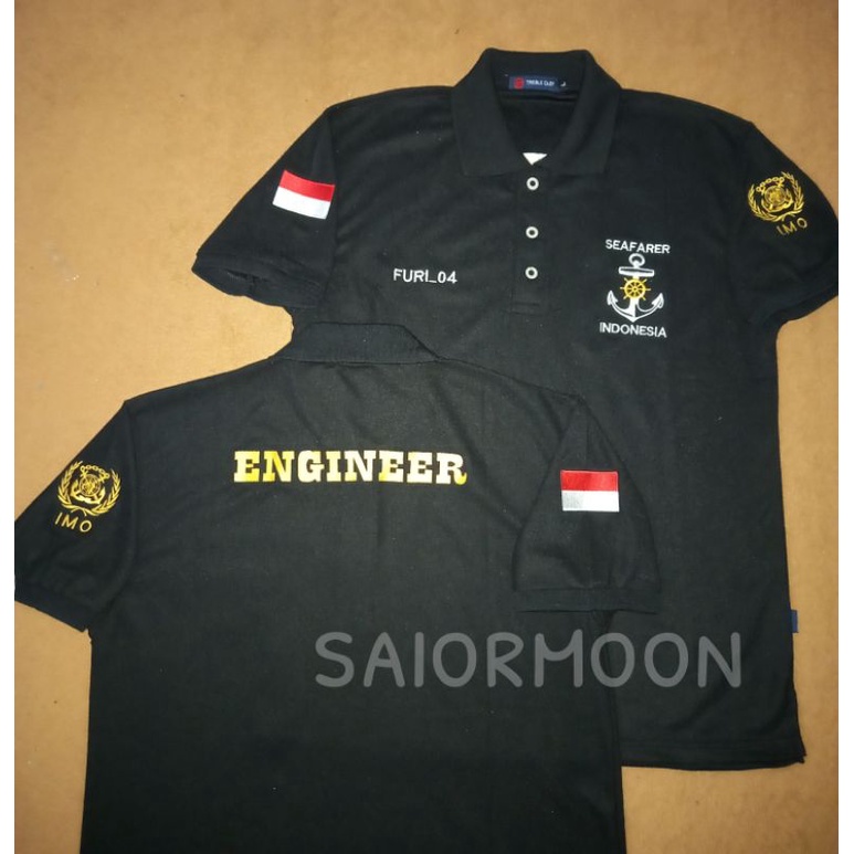 Jual KAOS PELAUT BORDIR KAOS ENGINEER PELAUT KAOS TARUNA PELAYARAN KAOS ...