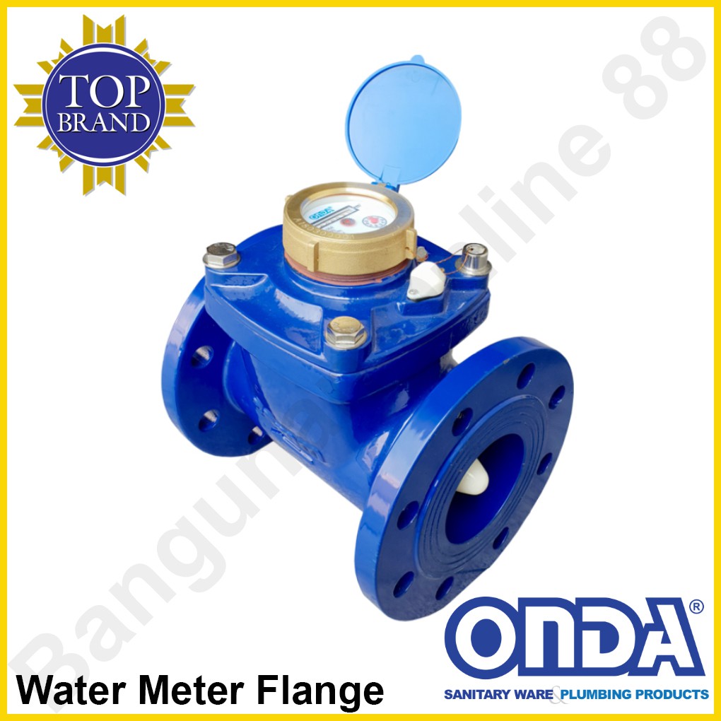 Jual Water Meter 4” inch Onda Meteran Air Flange Flow Meter | Shopee ...