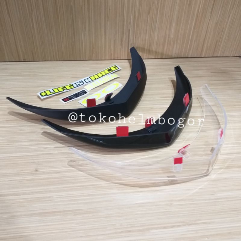 Jual spoiler KYT TT Course 3D small | Shopee Indonesia