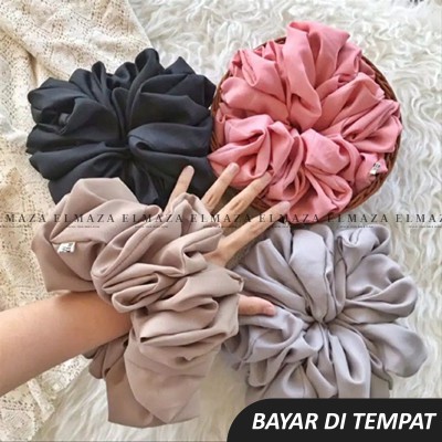 Jual ELMAZA Scrunchie Ikat Rambut HIjab Cepol Kunciran Rambut ANTI ...