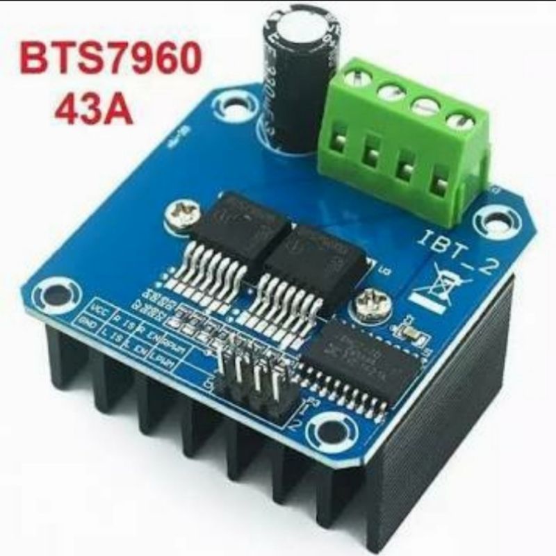Jual BTS7960 High current motor driver H-Bridge 43A arduino module ...