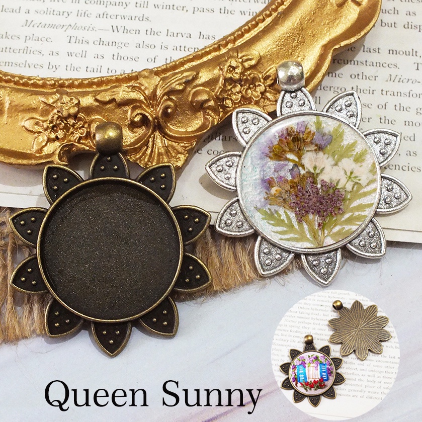 Jual Cangkang Liontin Cabochon Bunga Fit 25 MM (2,5 CM) Bezel Charm ...