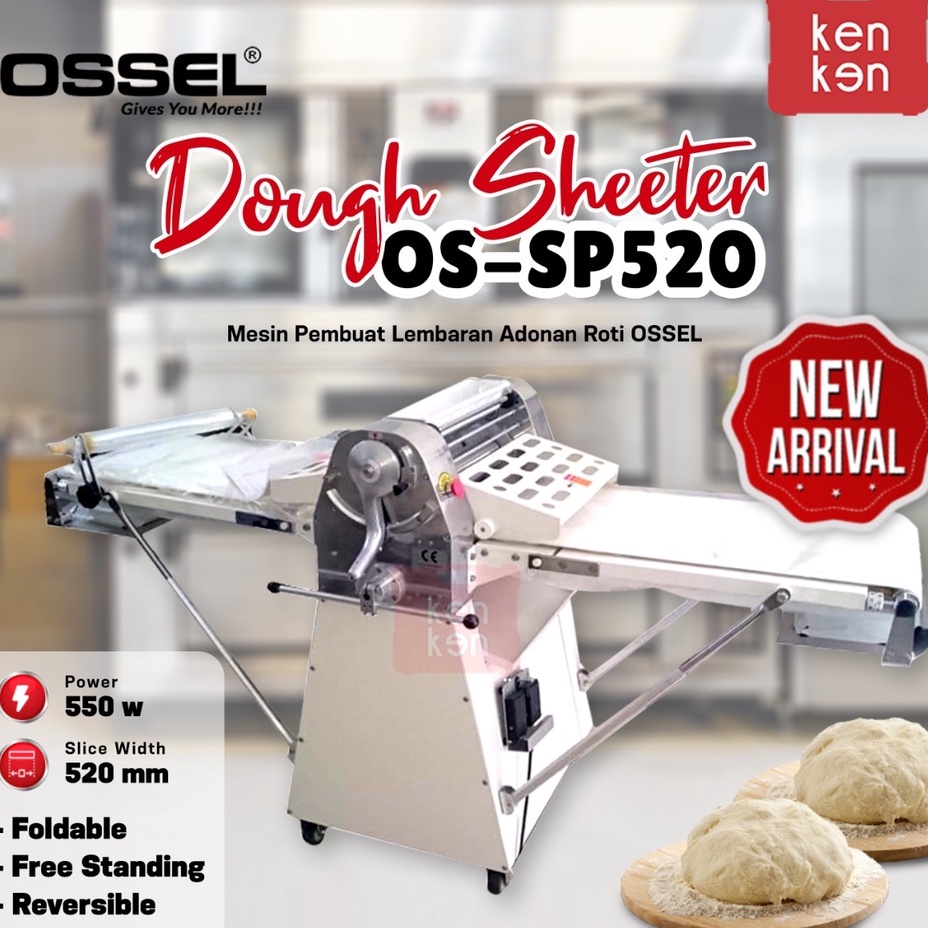 Jual OSSEL Mesin Dough Setter Pemipih Adonan Roti Dough Sheeter OS ...