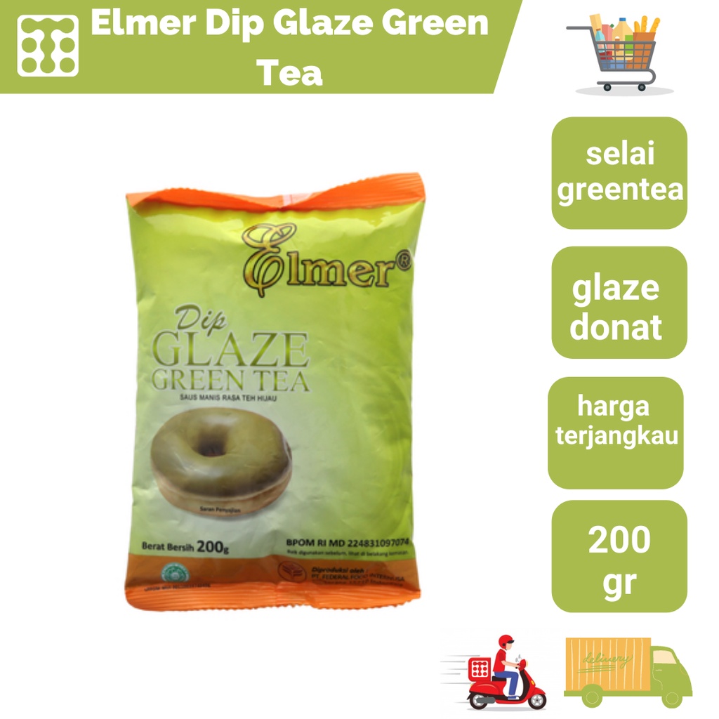 Jual Elmer Dip Glaze Green Tea 200 Gr | Shopee Indonesia