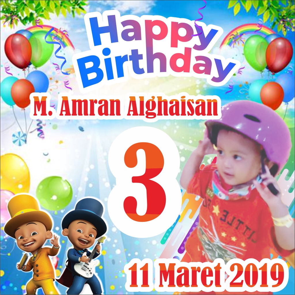 Jual BANNER SPANDUK BACKDROP ULTAH ULANG TAHUN ANAK CUSTOM | Shopee ...