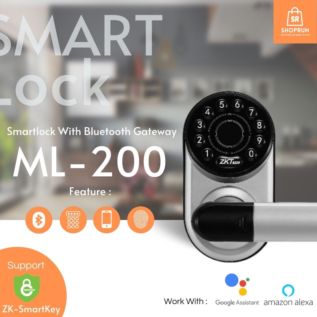 Jual Smart Door Lock | Handle Pintu Digital | ML200 | Smart Lock ...