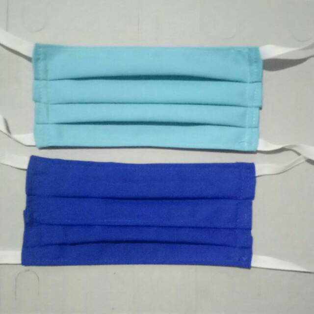 Jual Masker Hijab 2 lapis kain model tali dengan celah penambah lapisan ...