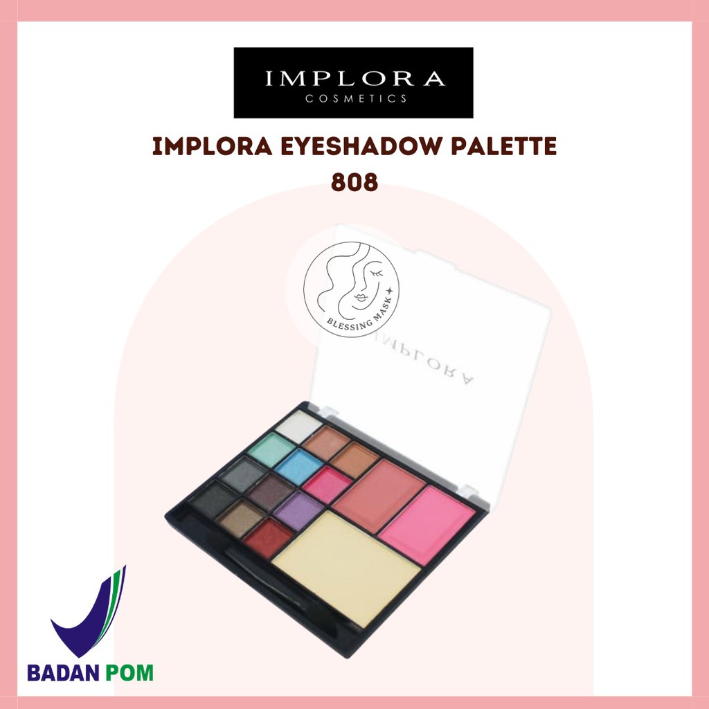Jual Implora Eyeshadow Pallete + Blush On ( palet eye shadow ) | Shopee ...