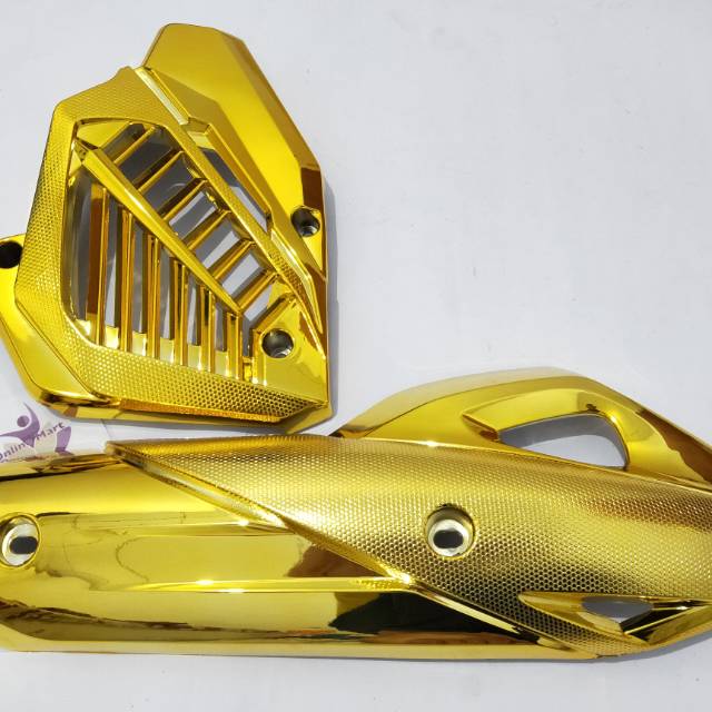 Jual Cover tutup knalpot plus tutup radiator PCX 150 Lokal | Shopee ...