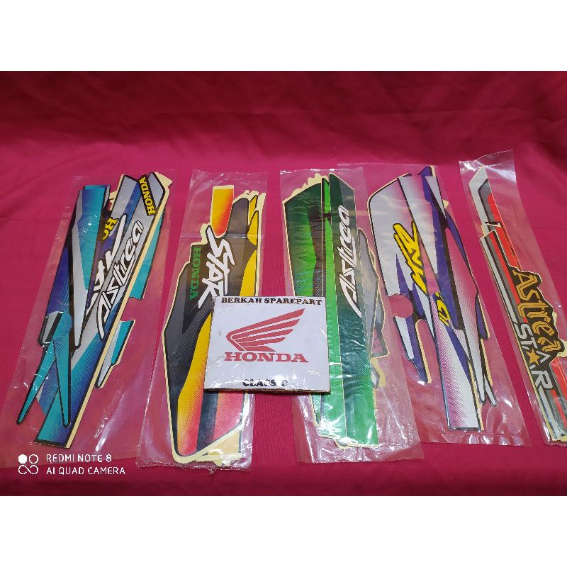 Jual sticker striping motor astrea honda star c86 | Shopee Indonesia
