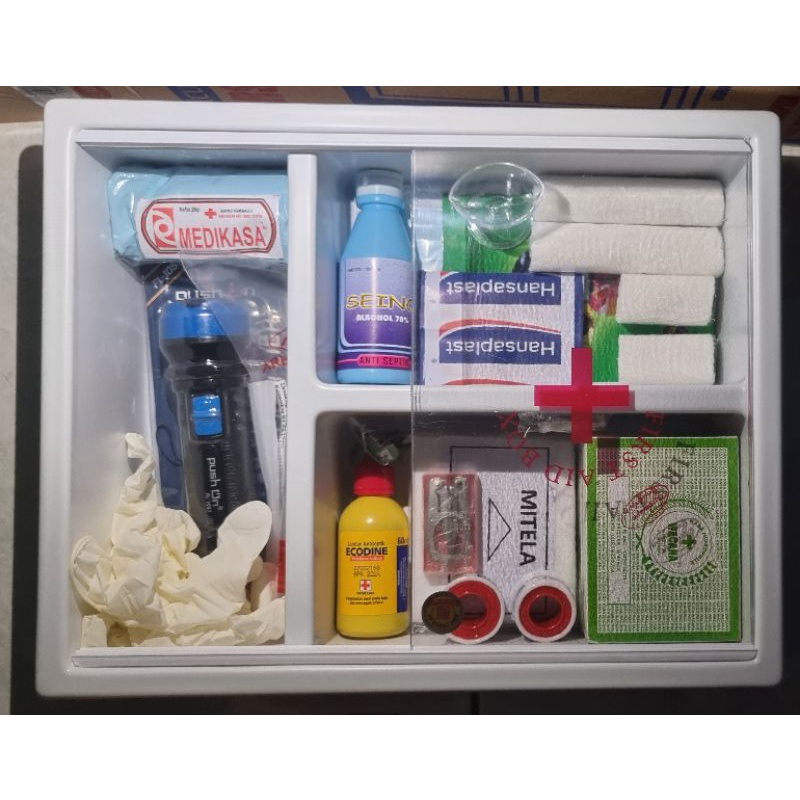 Jual kotak P3k Maspion Mk11+isi tipe A/Paket First Aid Box+isi A ...