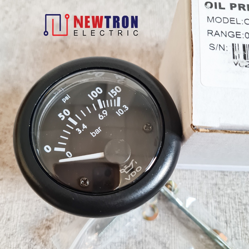Jual Gauge Tekanan Oli Oil Pressure Gauge 24V OPG-24V VDO Meter | Shopee Indonesia