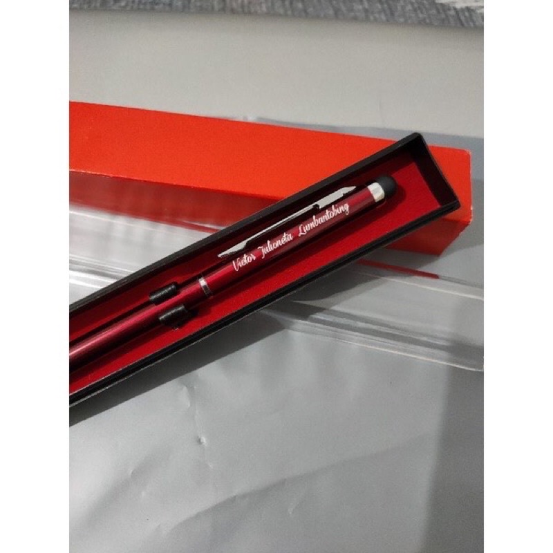 Jual Pen Custom | Pulpen Stylus 2in1 | Pen ici stylus | Custom Nama ...