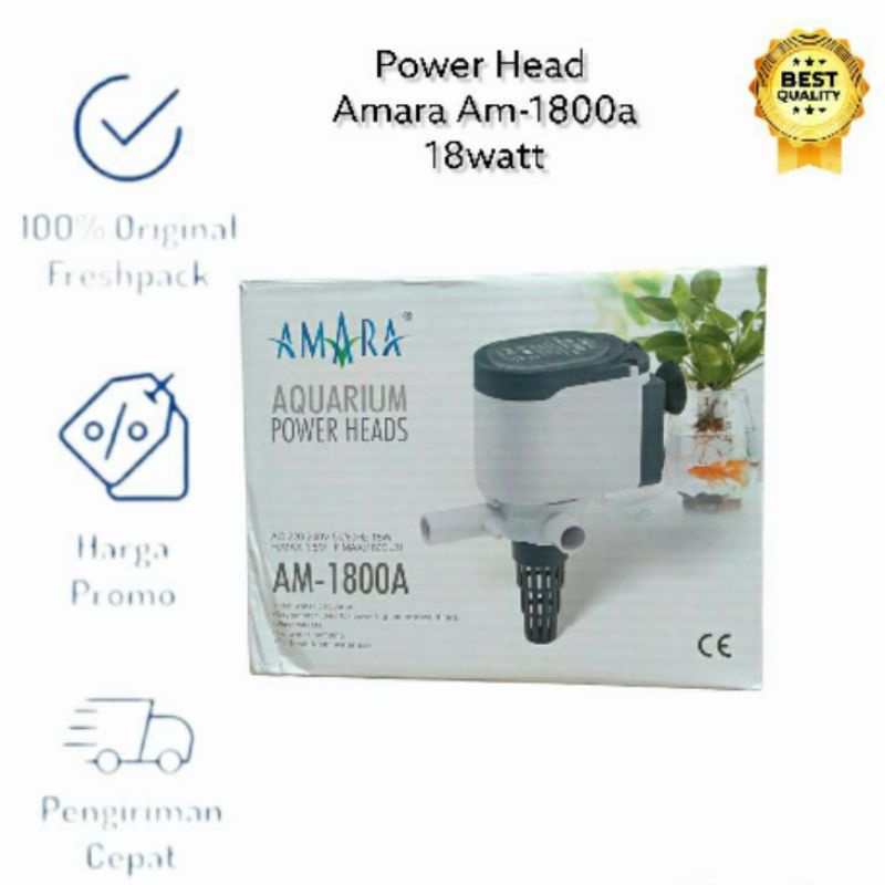 Jual AMARA AM 1800A POWER HEAD POMPA CELUP AQUARIUM AMARA AM-1800A | Shopee Indonesia