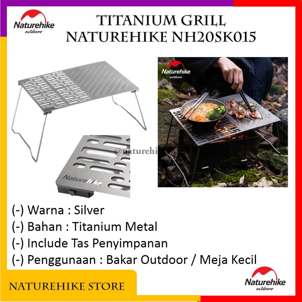 Jual Titanium Grill Meja Panggangan Pemanggang BBQ Bakar Camping ...