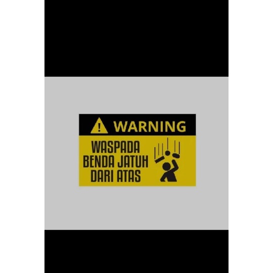 Jual Sticker waspada benda jatuh | Shopee Indonesia
