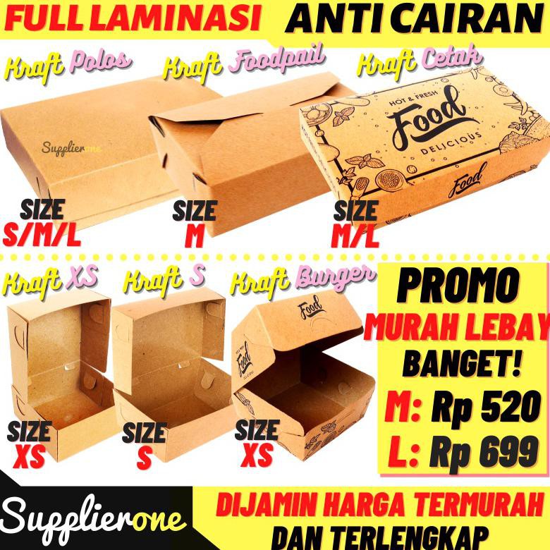 Jual Lunch Box Paper, Lunch Box, Paper Lunch Box SML, Kemasan Dus Box ...