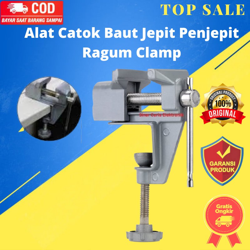 Jual Alat Catok Baut Jepit Penjepit Ragum Clamp Clip Meja Bench Vise Table | Shopee Indonesia