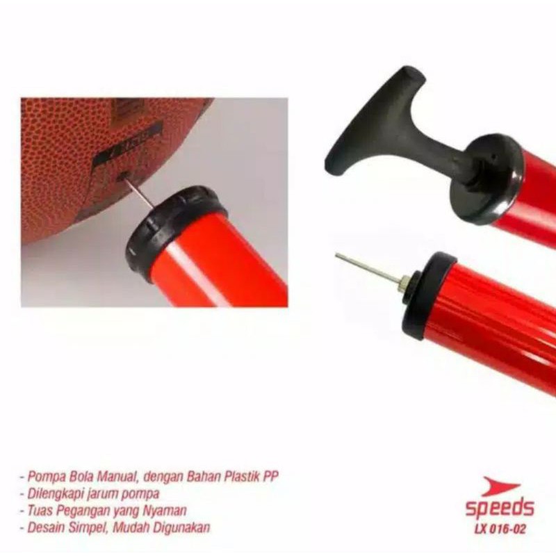 Jual Pompa Bola/Ball Pump Speeds LX016-2 | Shopee Indonesia