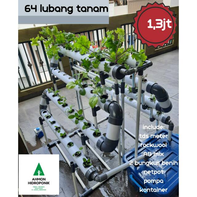 Jual HIDROPONIK SET 64 LUBANG TANAM | Shopee Indonesia