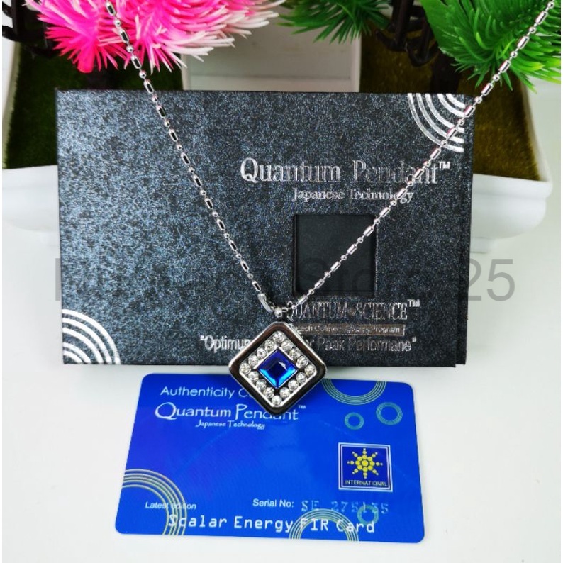 Jual Desain Asli Quantum Pendant Tabur Scalar Orgon Energy Negatif Ion Mata Blue Saffire ...