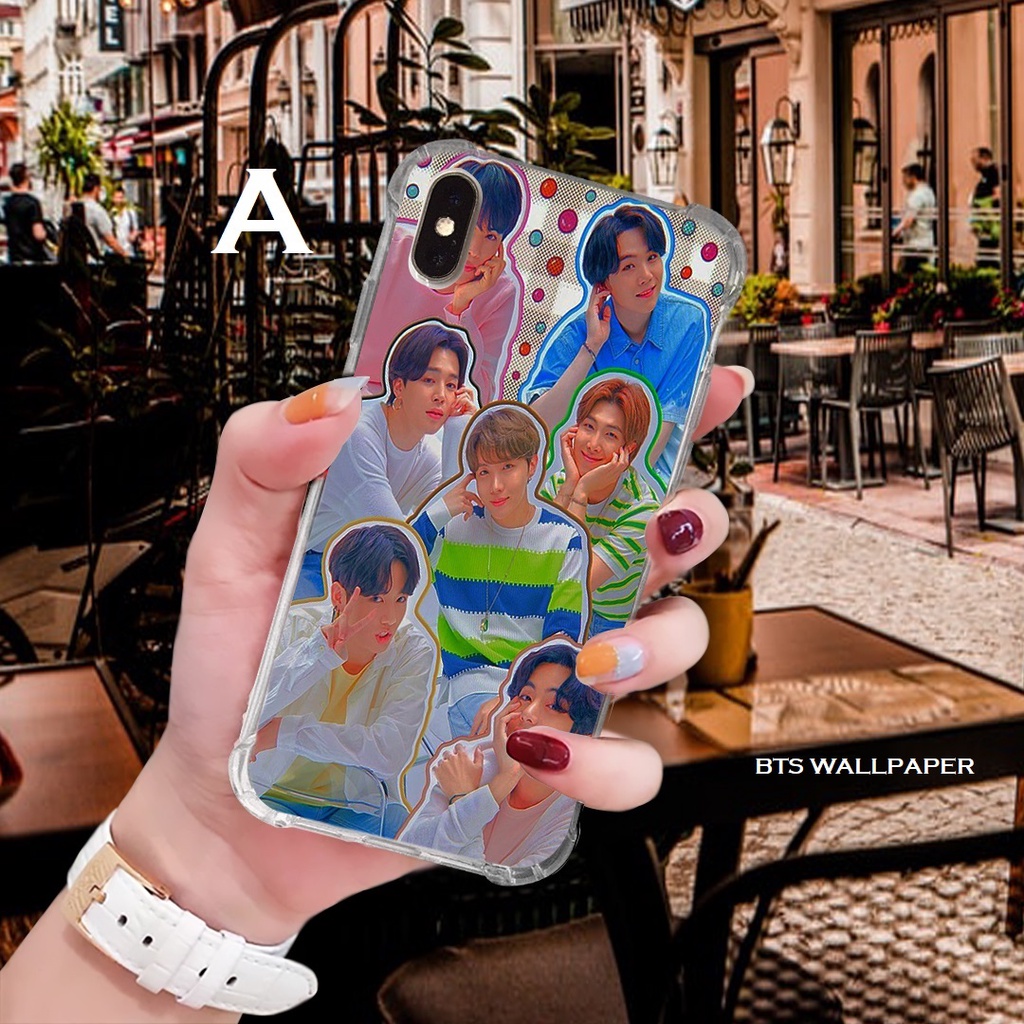 Jual CASE TEBAL CUSTOM MOTIF BTS WALLPAPER UNTUK SEMUA TIPE HP, BELI 10 ...