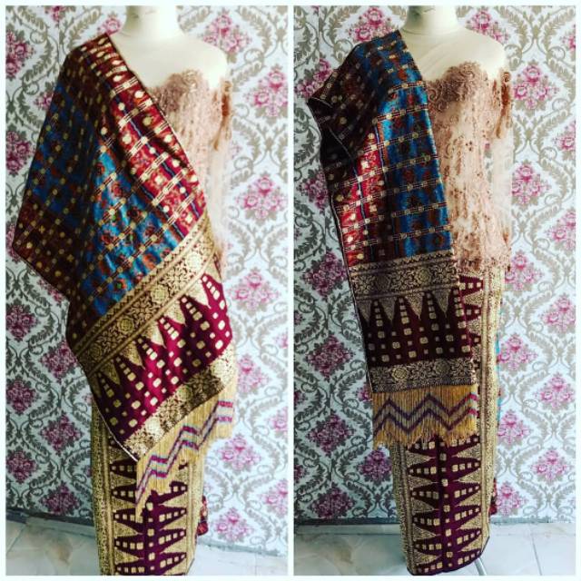 Jual Songket sutra asli tenun tangan Palembang Limar Antik Eksklusif ...