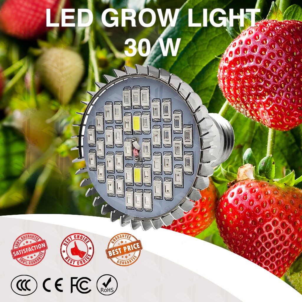 Jual Led Grow Light Hydroponic plant 30 Watt (6.5 W) Full spectrum +IR ...
