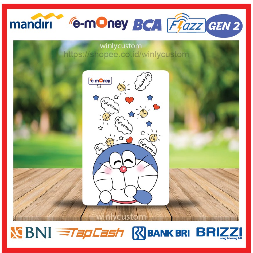 Jual KARTU E MONEY ETOLL ANIME DORAEMON CUTE LUCU EMONEY MANDIRI FLAZZ ...