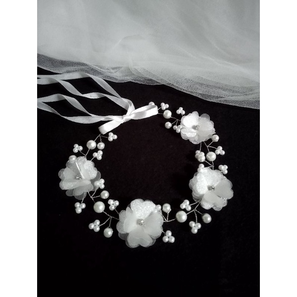 Jual Headpiece / hairpiece / flower crown | Shopee Indonesia