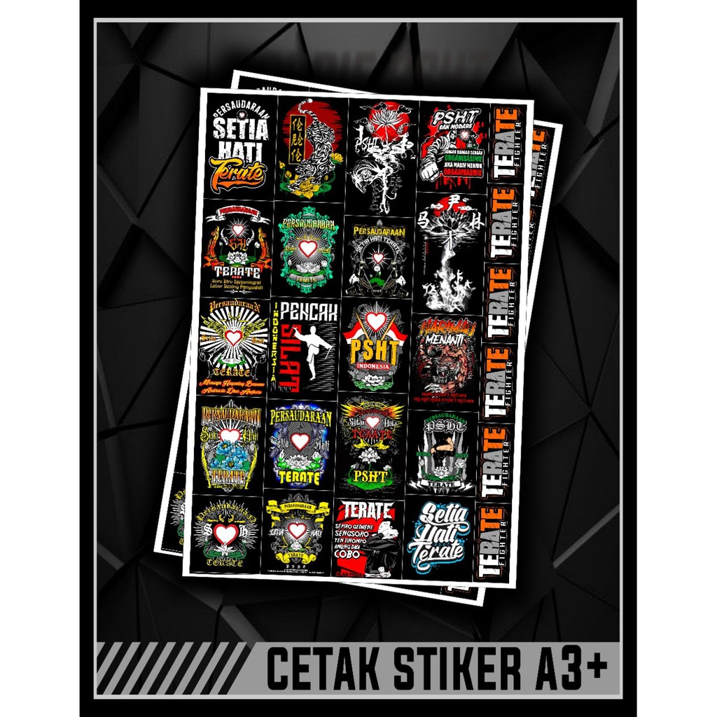 Jual STIKER PSHT ISI BANYAK STIKER SH STIKER TERATE STIKER PSHT STIKER ...