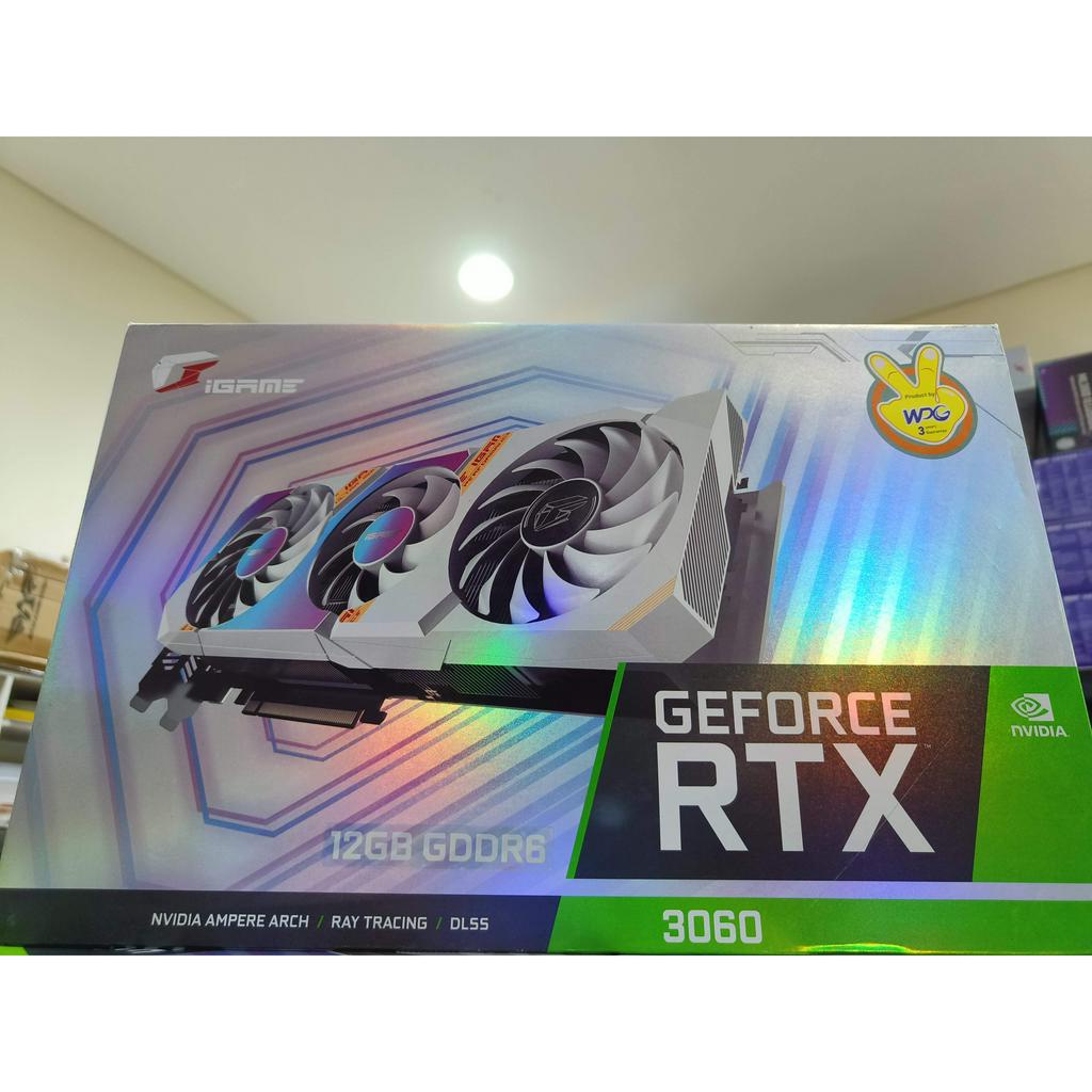 Jual Colorful Ultra White RTX 3060 12GB DDR6 - OC Nvidia GPU - RTX3060 | Shopee Indonesia