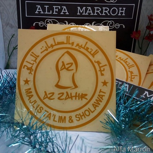 Jual Stiker logo azzahir bulat majelis azzahir pekalongan | Shopee ...