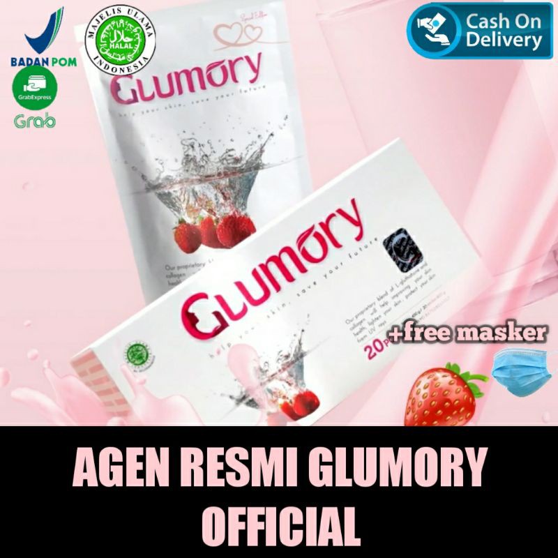 Jual glumory beauty drink minuman collagen 1 box 20 sachet | Shopee ...