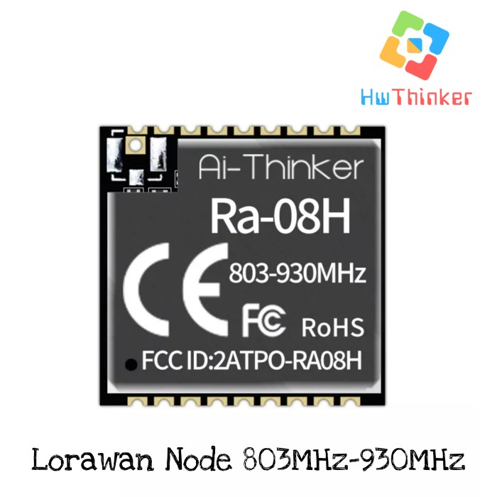 Jual AI-Thinker Lorawan Chip RA-08H RA-08 ASR6601 803-930MHz SX1262 - RA-08H | Shopee Indonesia