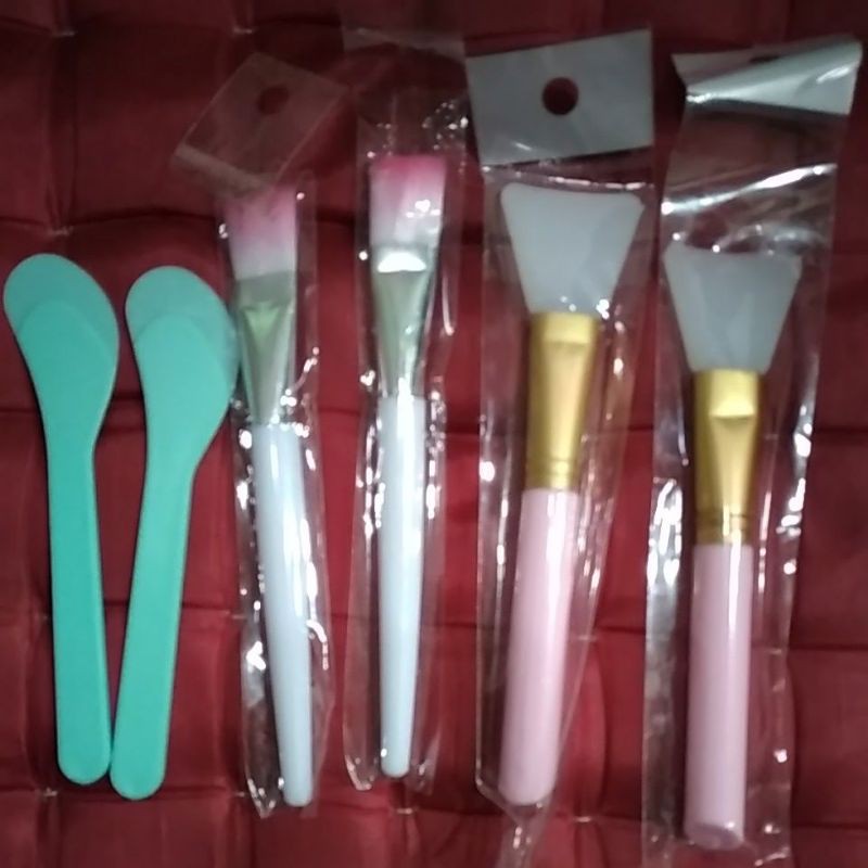 Jual Alat masker (spatula masker & kuas masker) | Shopee Indonesia
