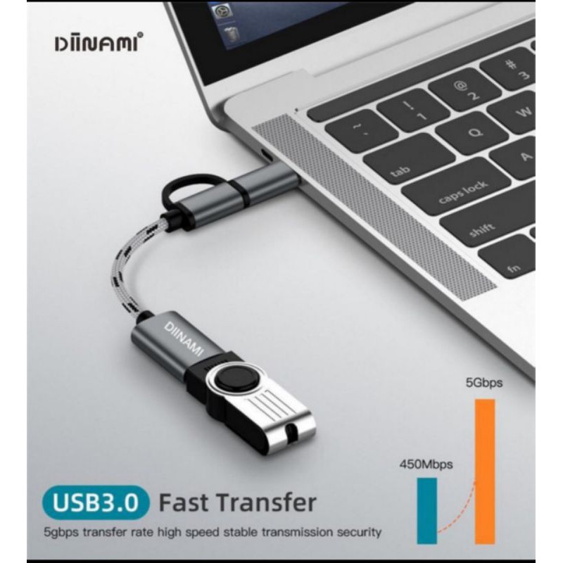 Jual OTG 2 IN ONE DINAMI MICRO TYPE C FAST TRANSFER OTG FLASHDISK MOUSE ...