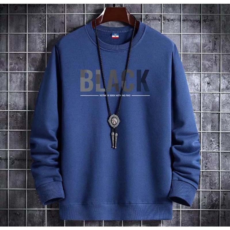 Jual Sweater Crewneck LOGO BLACK pria wanita | Shopee Indonesia