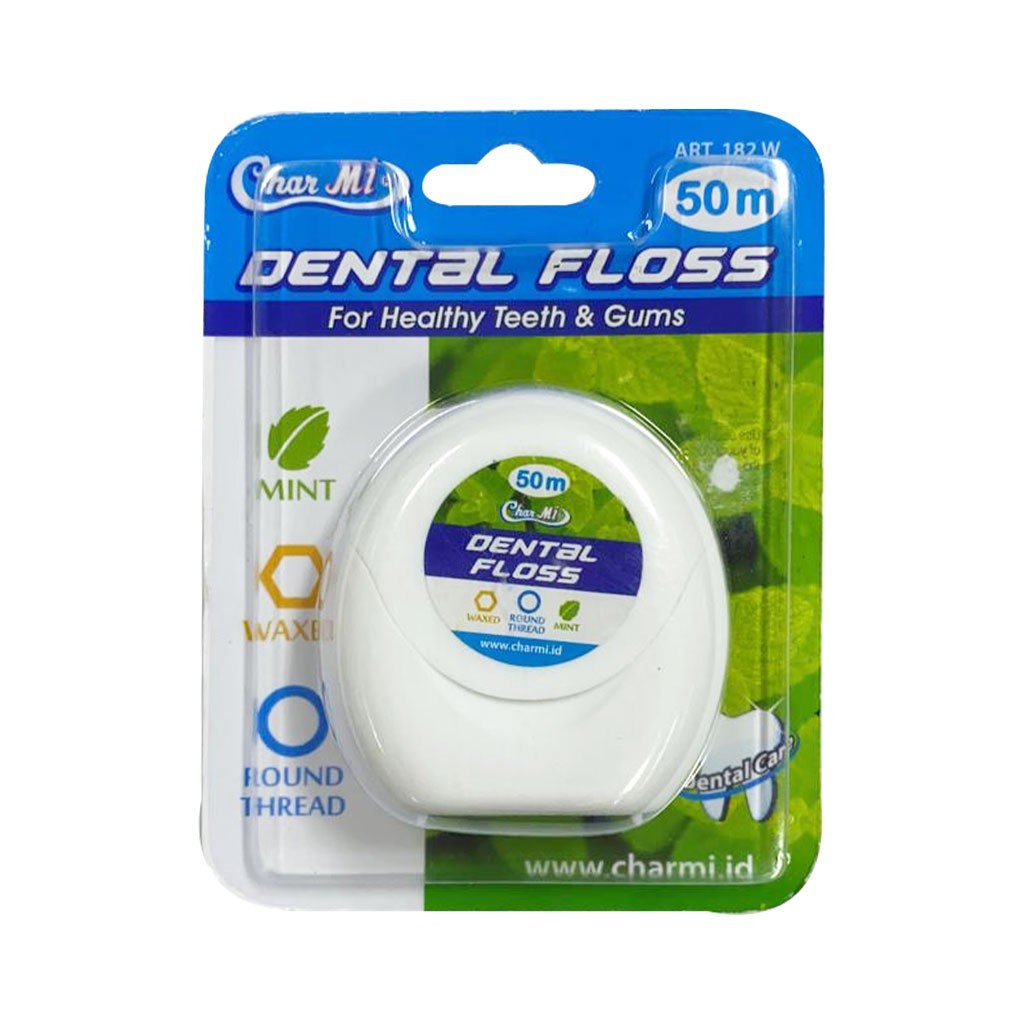 Jual Charmi Dental Floss 182W (Round Thread 50m) | Shopee Indonesia