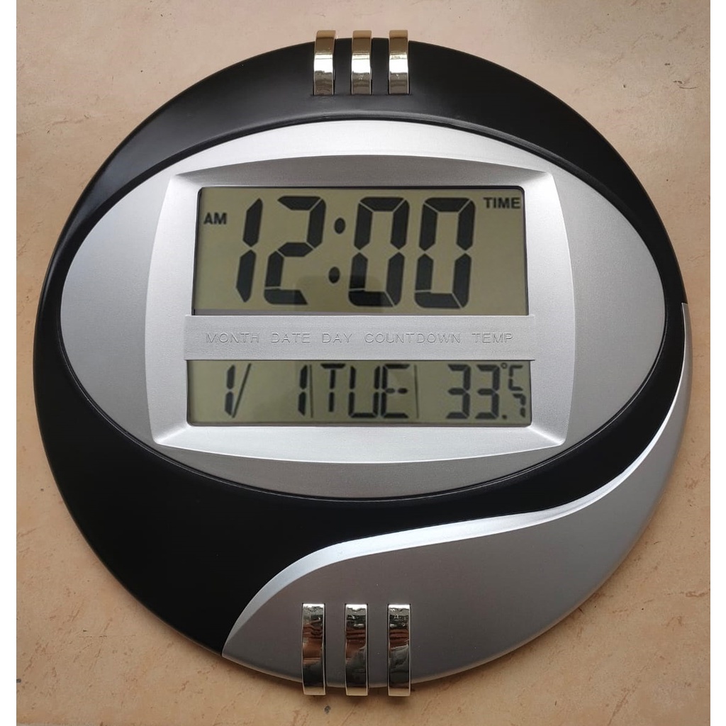 Jual JAM DINDING DIGITAL 3806T / 3885 - JAM DINDING DIGITAL BULAT ...