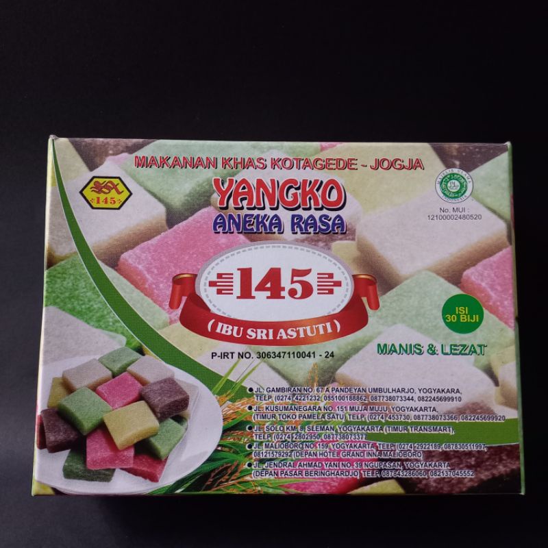 Jual yangko 145 bu sri astuti aneka rasa /oleh" khas Jogja | Shopee ...
