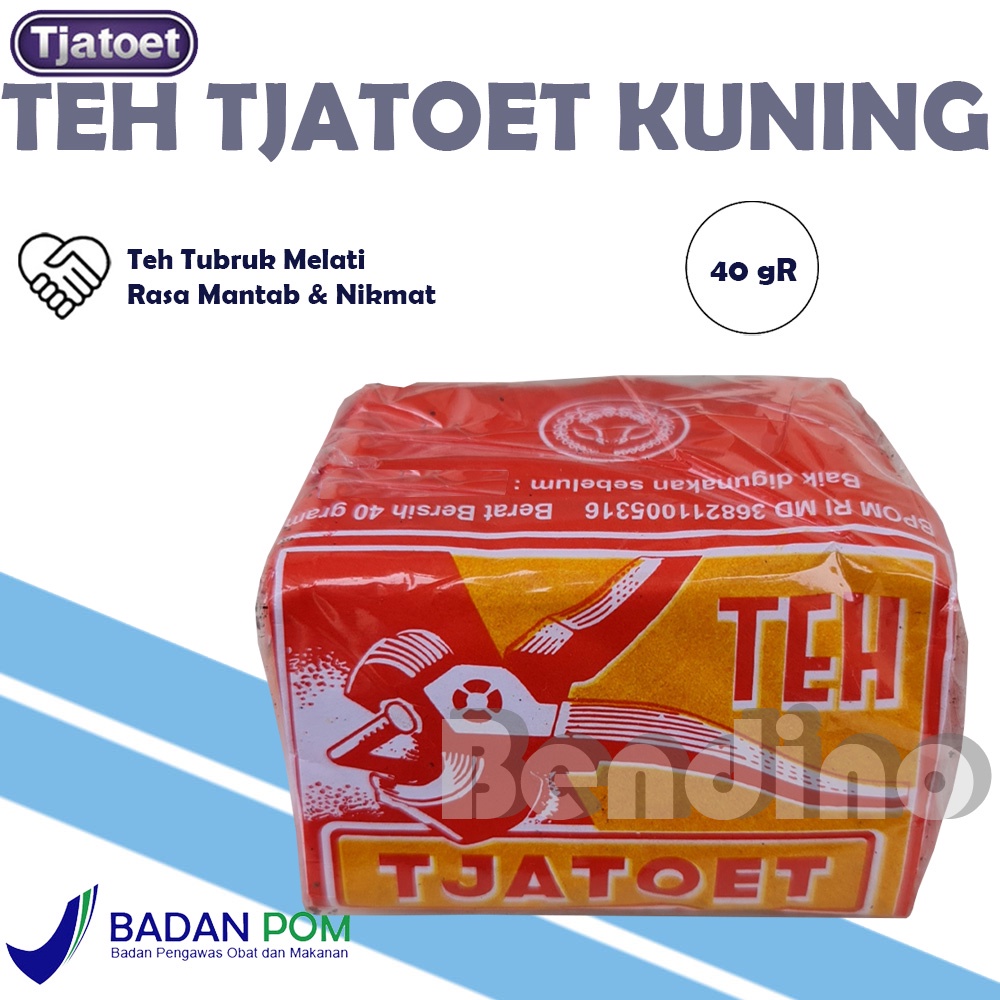 Jual Tjatoet Kuning Jasmine Tea Bubuk 40Gram - 2 Tang Teh Melati Awur ...
