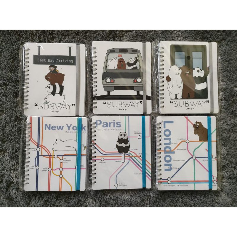 Jual Miniso Book We Bare Bears - Wirebound Book | Shopee Indonesia